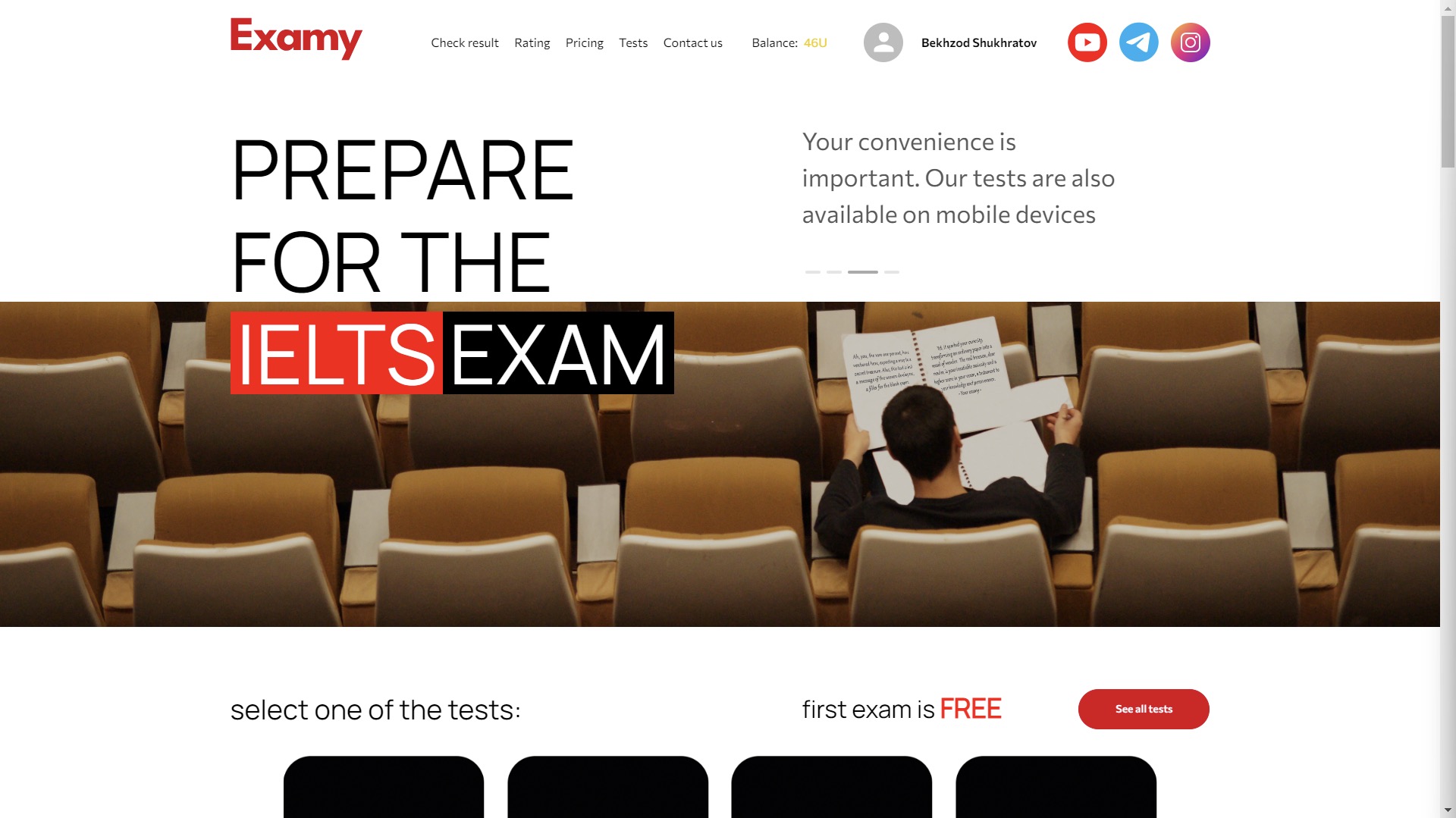 Examy.me – Uzbekistan’s first AI-Powered Online IELTS Mock Exam ...